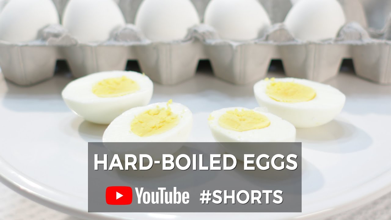 How to make hard boiled eggs (#Shorts) | Easy hard-boiled eggs recipe