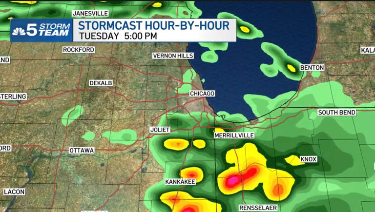Here's an hour-by-hour look at the forecast with severe weather ...