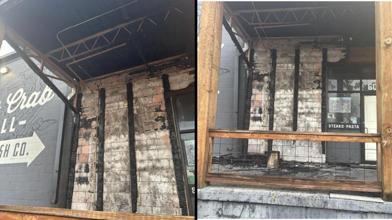 Blue Crab Grill’s front porch damaged by overnight fire in Laurel ...