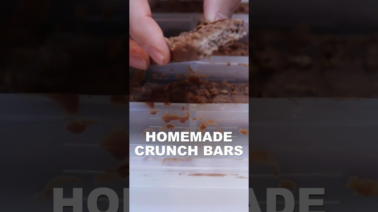 Homemade crunch bars