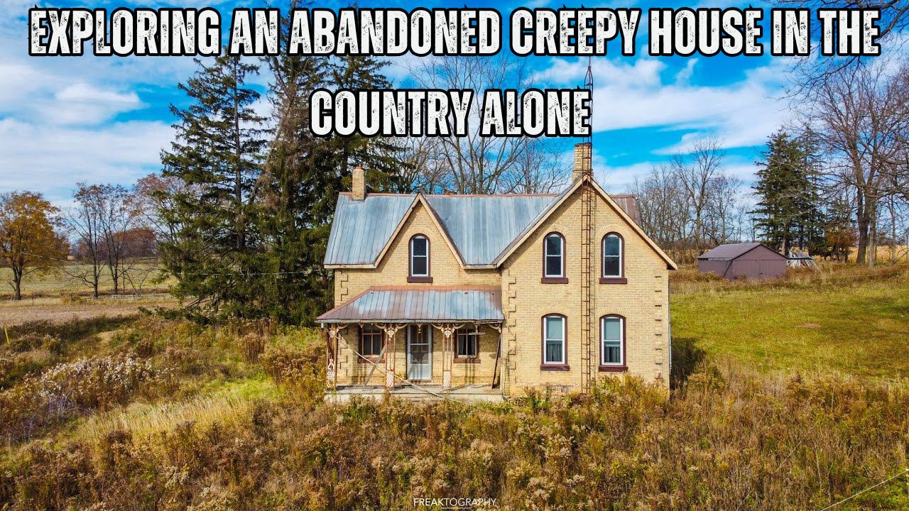 Exploring an abandoned creepy house in the country alone | Shocking ...