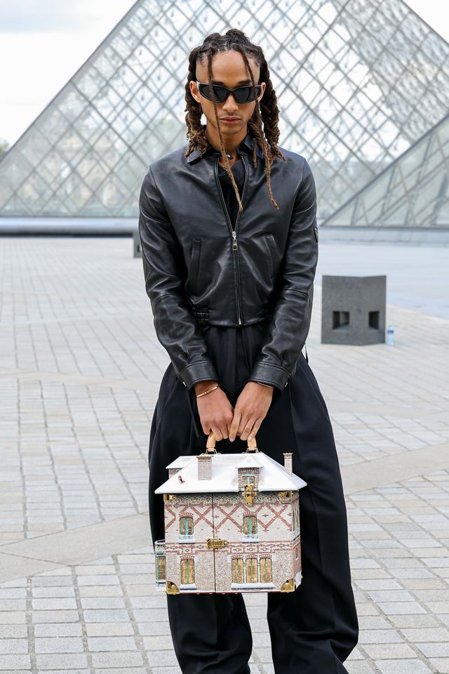 Jaden Smith totes one of his rarest Louis Vuitton handbags, shaped like ...
