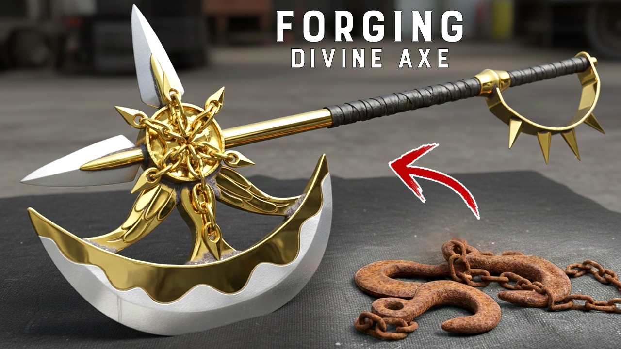 I turned rusty hooks into a divine axe