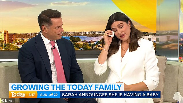 Today show's Sarah Abo, 40, announces she is pregnant with her first ...