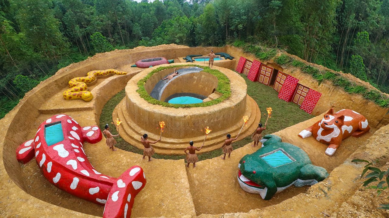 Build an underground animal zoo