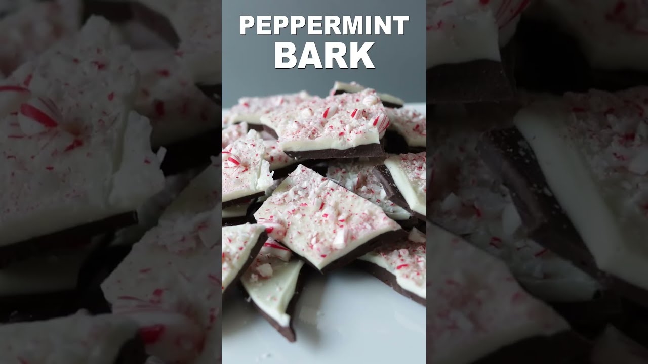 Peppermint bark recipe #shorts