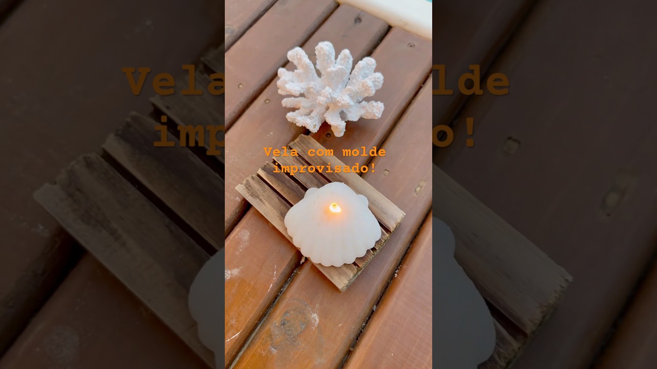 Como fazer vela com molde improvisado. Vela sem molde #velas # ...