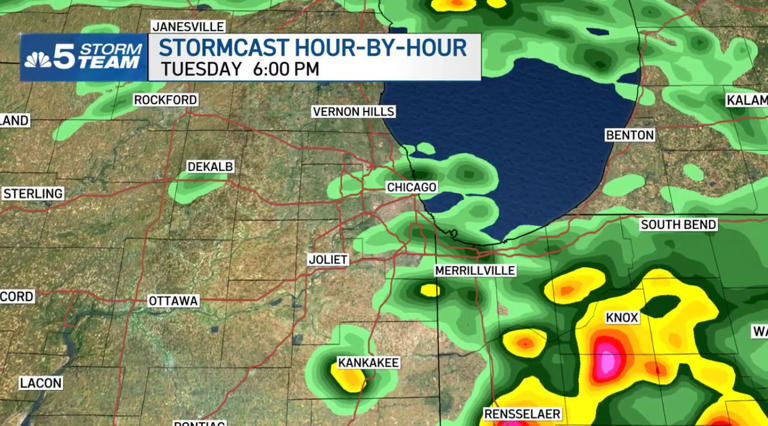 Here's an hour-by-hour look at the forecast with severe weather ...