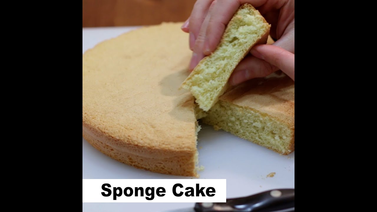 How to Make Sponge Cake Only 3 Ingredients | Short Version