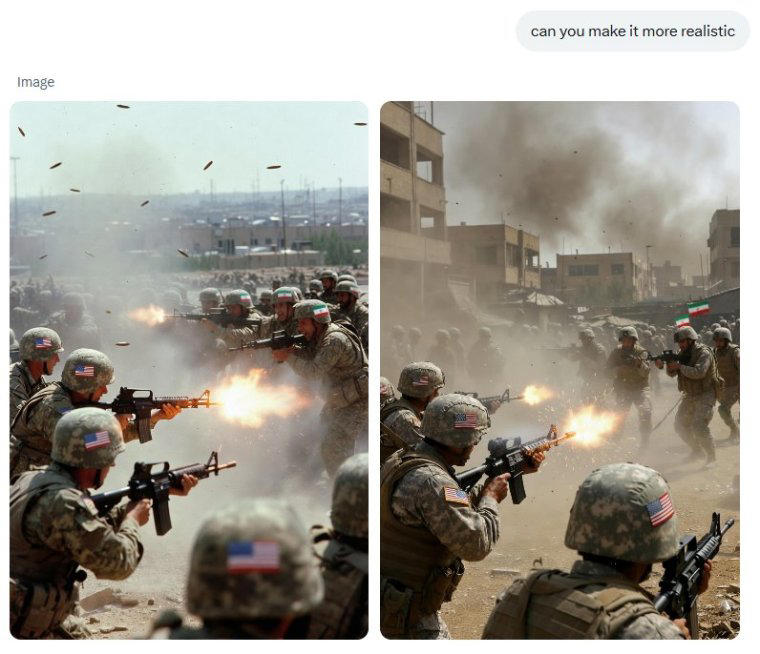 Crashed stealth bombers and paratroopers: How to spot fake war images ...