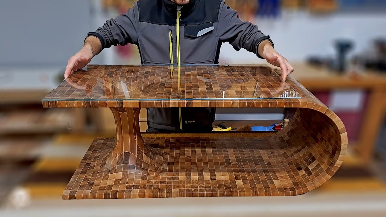 I transformed a coffee table with woodturning