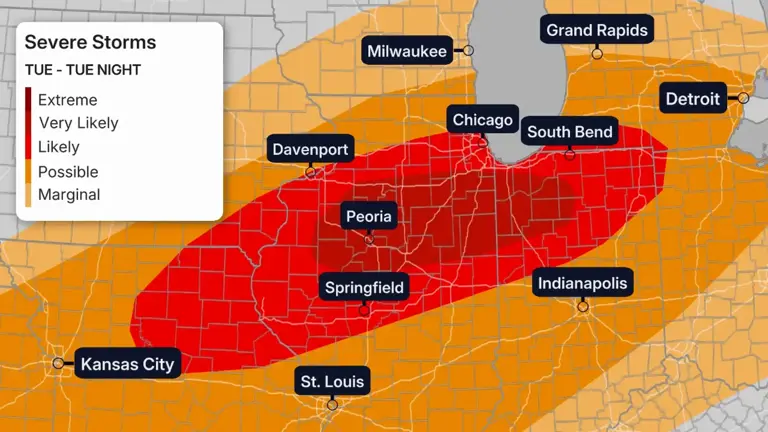 Dangerous severe thunderstorm outbreak unfolds as tornadoes, hail ...