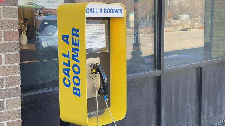 Call a Boomer payphone at Boston University connects students, seniors ...