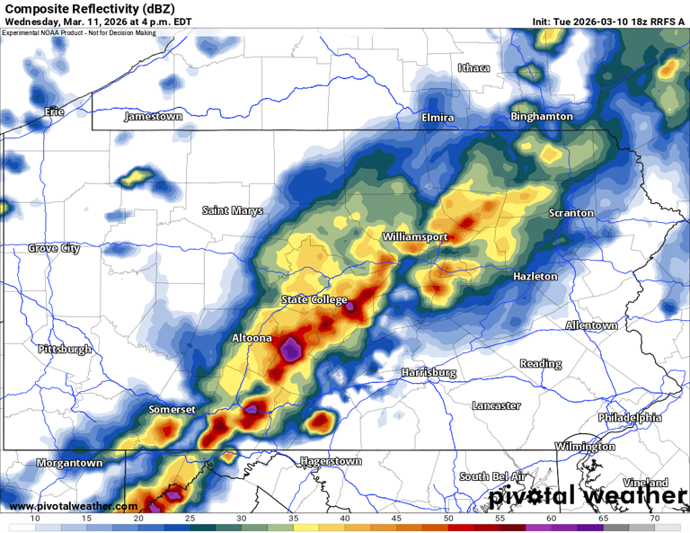 High wind gusts & isolated tornadoes possible Wednesday as severe ...
