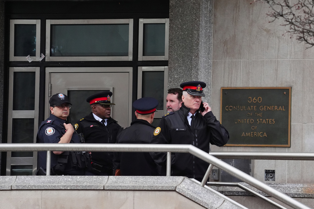 Canadian police investigate gunfire at US consulate in Toronto