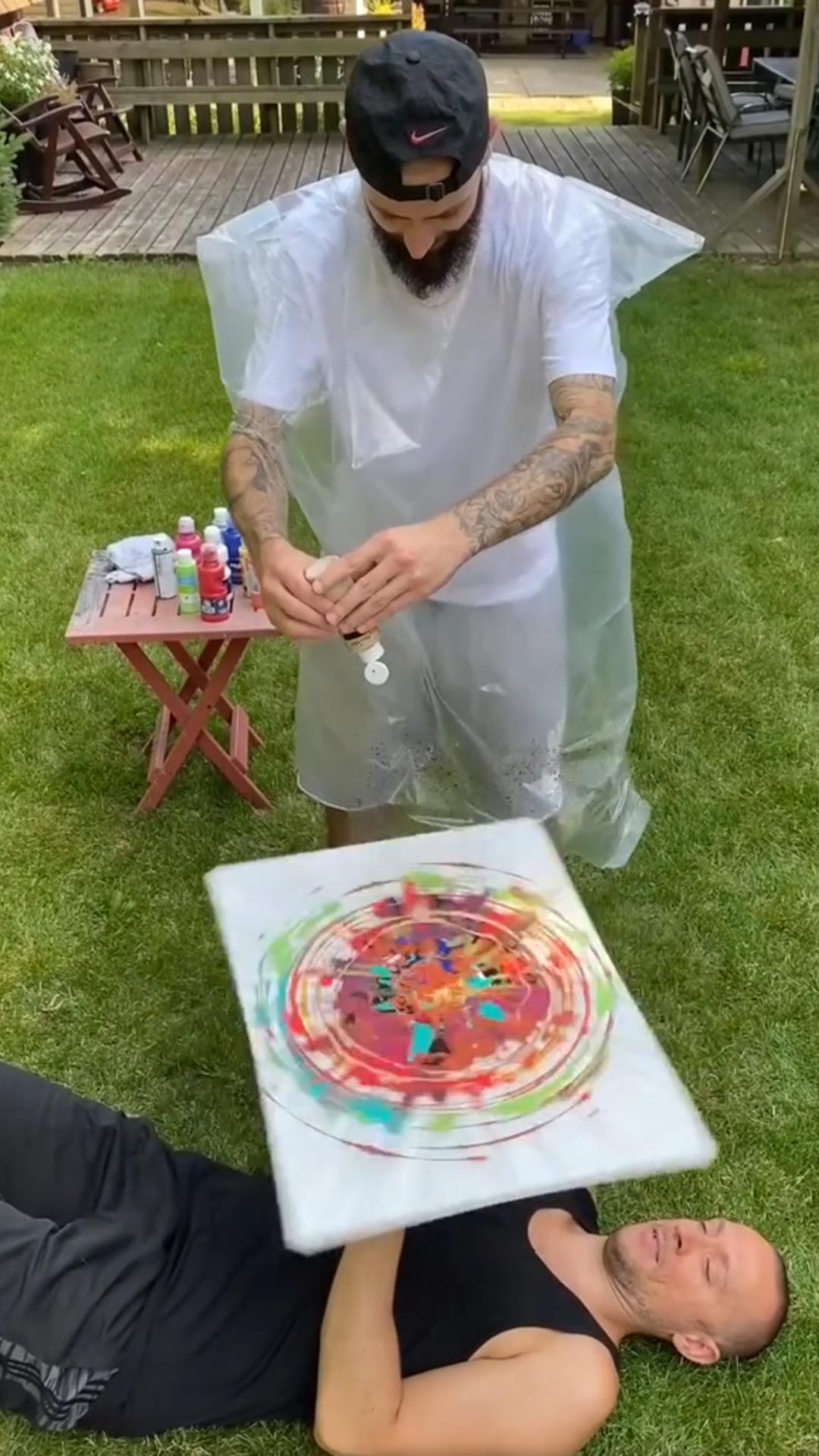 Spin Art Challenge | Friends Create Mesmerizing Paint Paintings