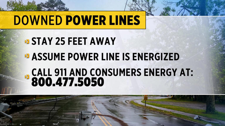 Tens of thousands around Michigan without power after Wednesday storms