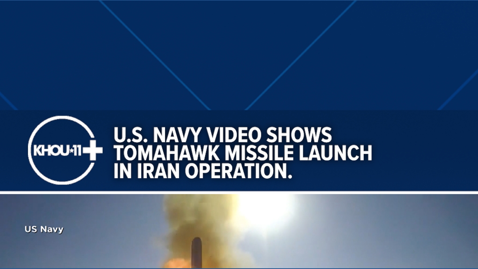 New video from US Navy shows Tomahawk missile launch