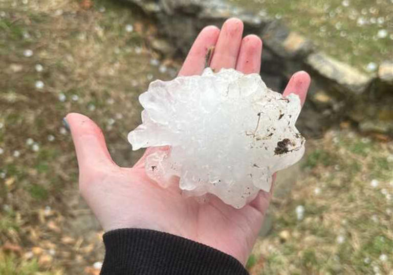 Watch: Severe thunderstorms in Missouri, Kansas bring golf-ball-sized ...