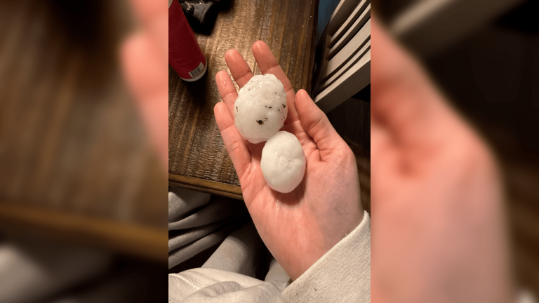 Photos show 'destructive,' baseball-sized hail as storms slam the ...