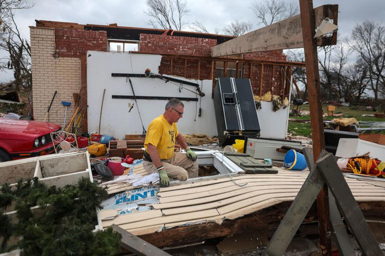 Tornado slams into Indiana with homes flattened amid desperate search ...