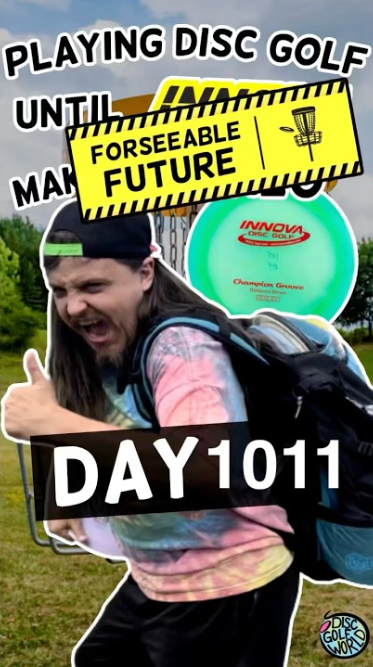 Day 1011 disc golf challenge full round featuring an ace