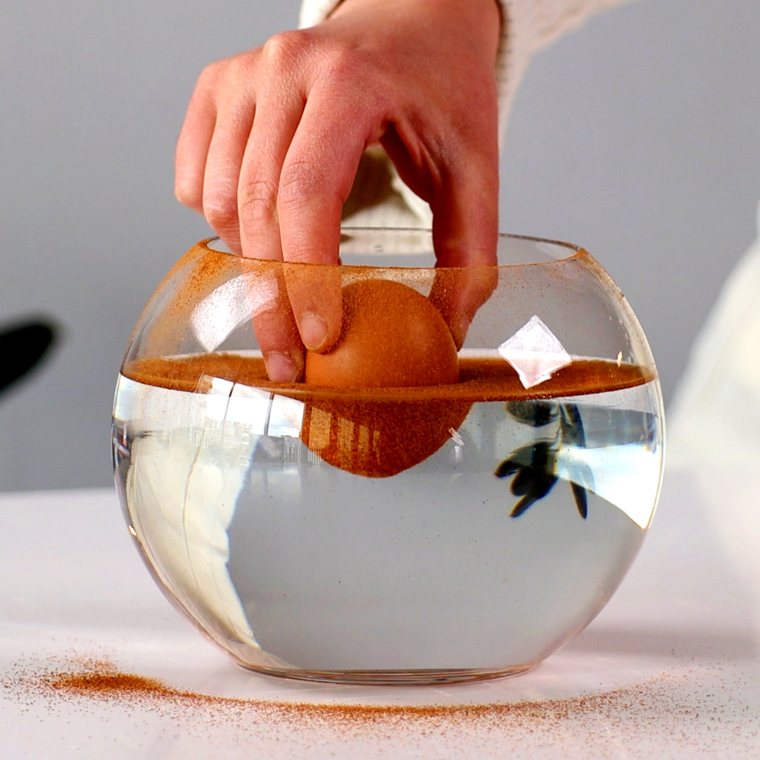 Cinnamon and water experiment 🧪