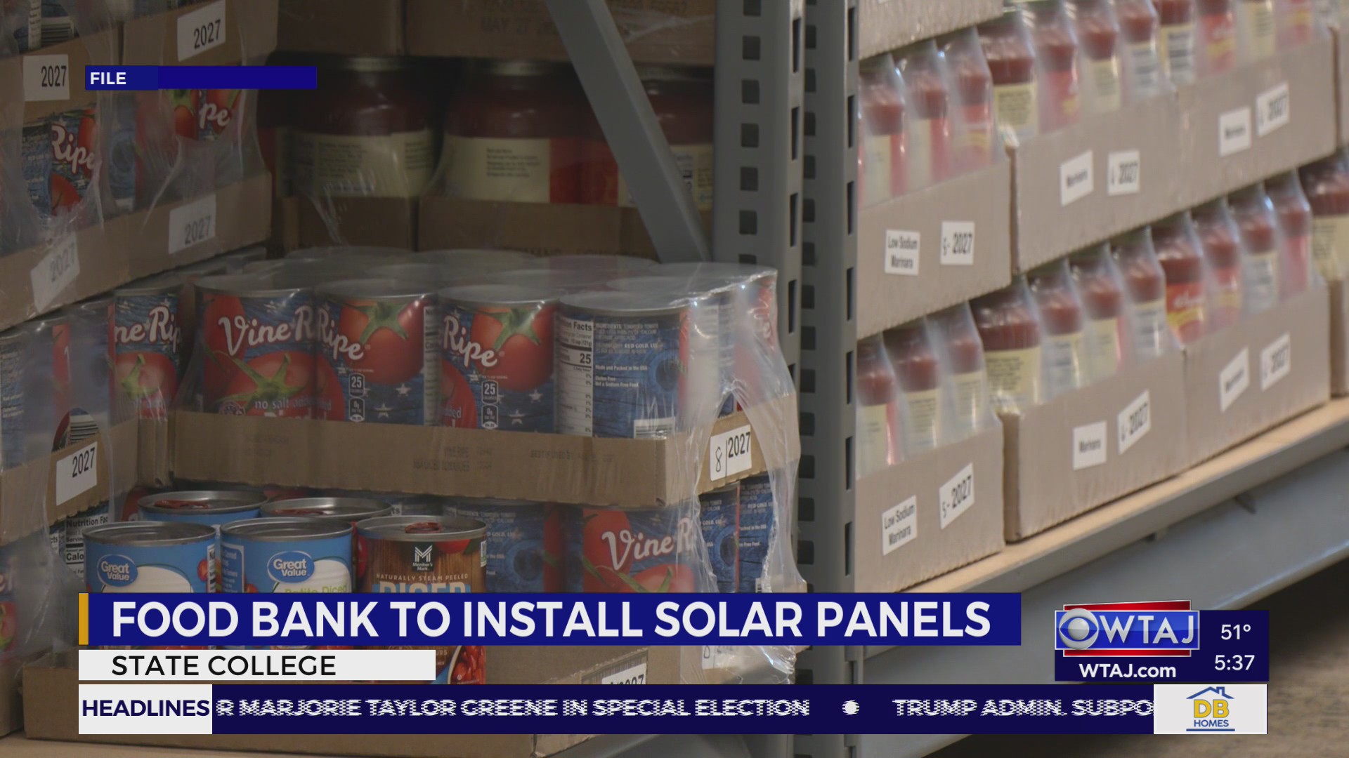 State College Food Bank installing solar panels