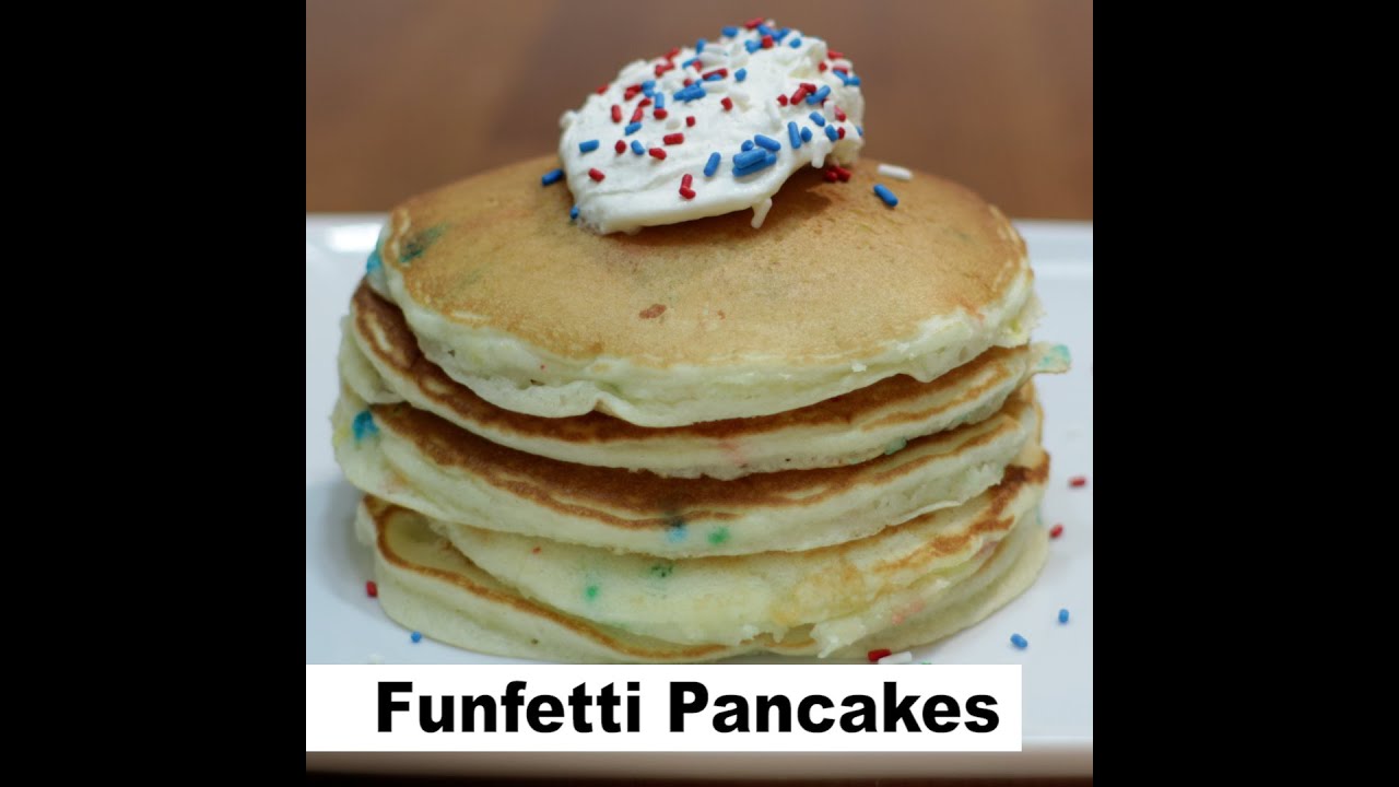 Funfetti cake mix pancakes | Easy cake mix pancake recipe | Short version