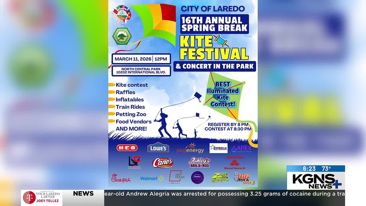 Laredo kite festival returns Wednesday with night competition, free shuttle