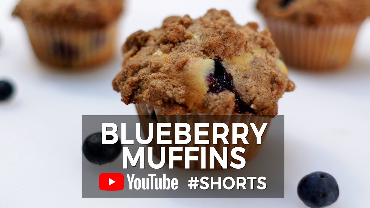 How to make blueberry muffins | Homemade blueberry muffin recipe (#Shorts)