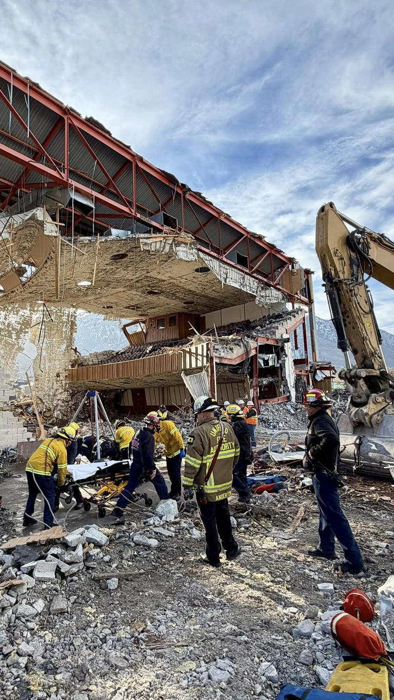 Unified Fire Authority rescues worker at Skyline High School demolition ...