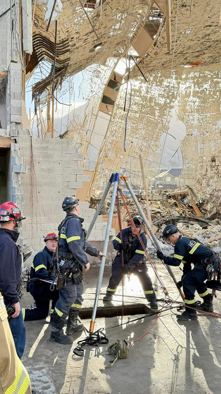 Unified Fire Authority rescues worker at Skyline High School demolition ...