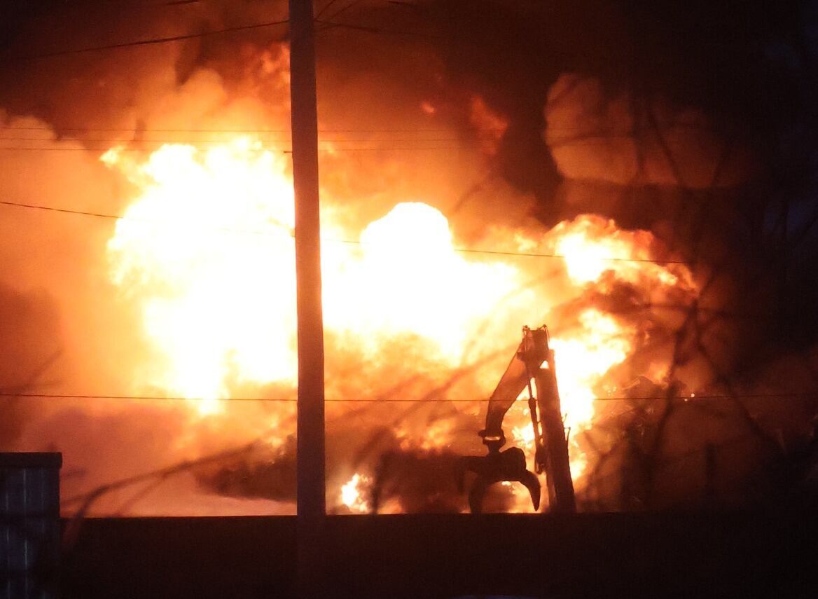 A million gallons of water pumped onto massive fire at Kalamazoo facility