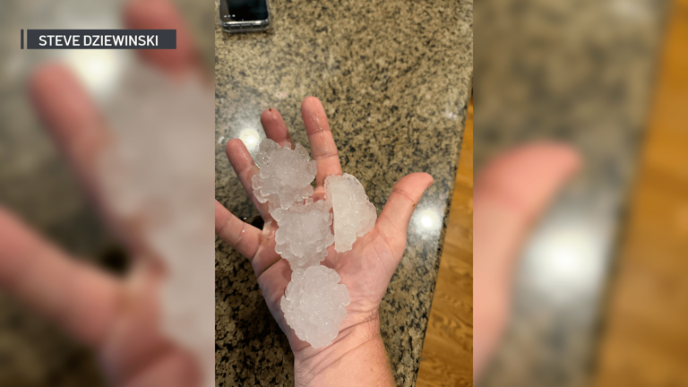 Photos show 'destructive,' baseball-sized hail as storms slam the ...