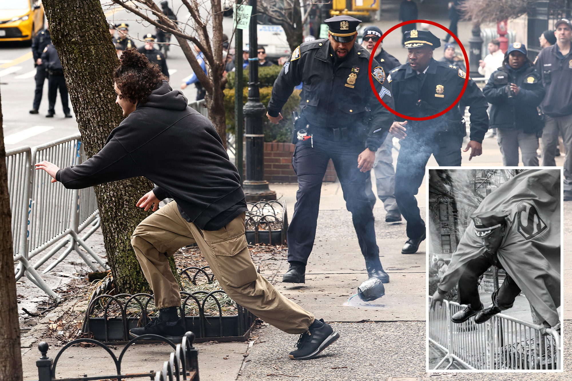 The internet can’t get enough of NYPD chief who bravely vaulted into ...