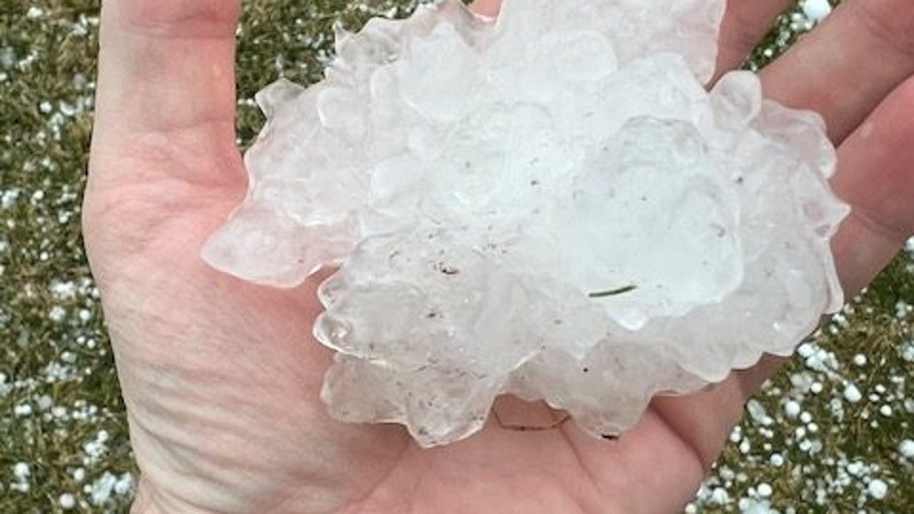Chicago weather: Photos show baseball-sized hail as severe storms sweep ...