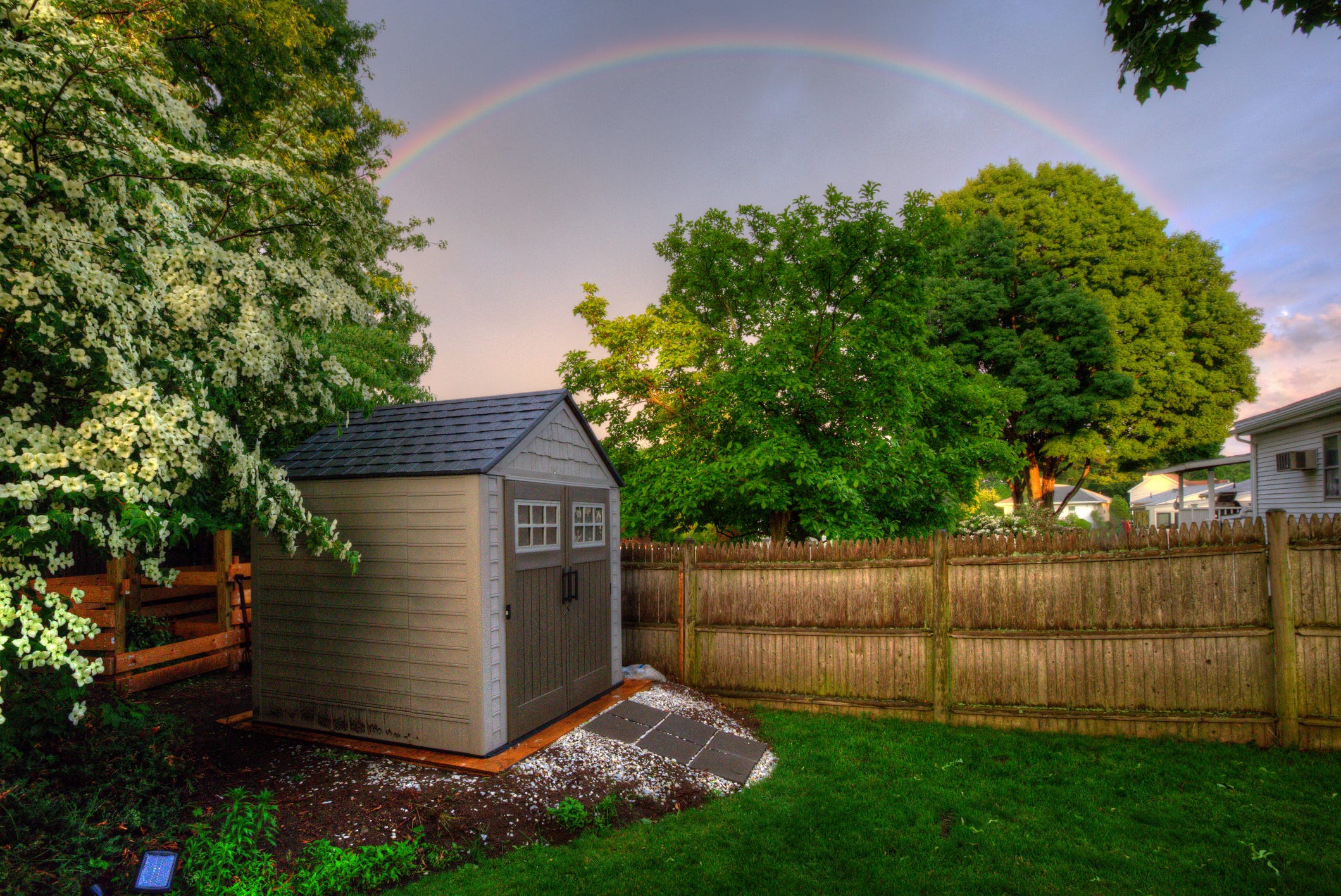 These plastic sheds are the key to easy outdoor storage