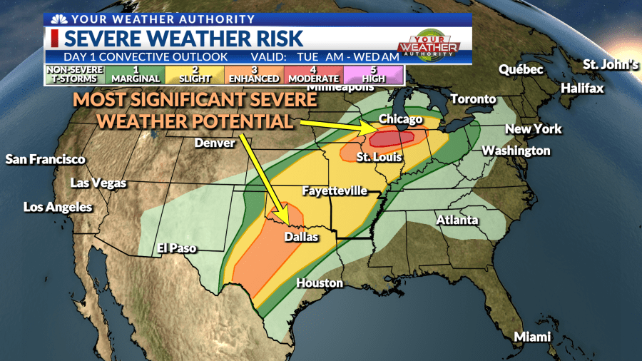 Weather blog: Wave of severe weather possible Tuesday night