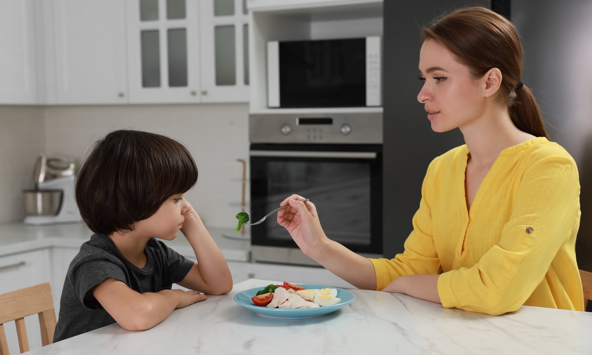 Asking children to eat their greens... you've turned into your mum!
