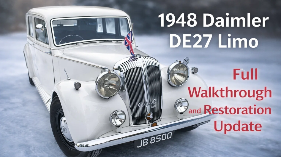 1948 Daimler DE27 limo full walkthrough and restoration update