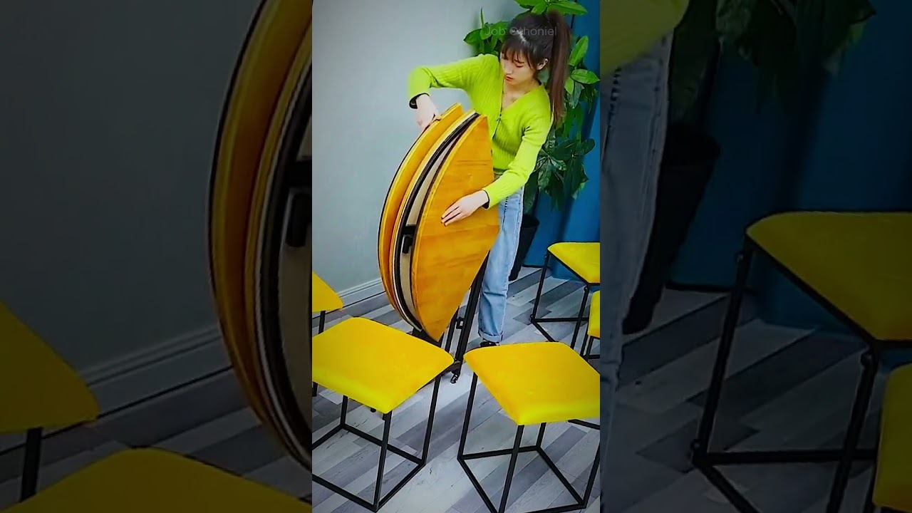 This table turns into chairs in seconds — did you expect this?