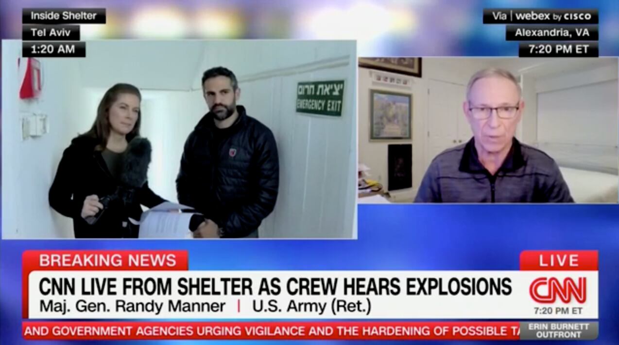 CNN host forced to take shelter in middle of live interview in Tel Aviv