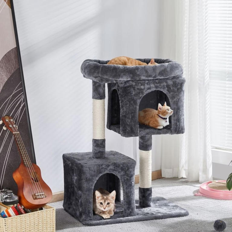 Get the Yaheetech 33.5-inch cat tree for just $27 — perfect for small ...