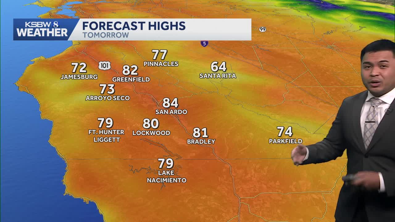 Warm weather forecasted for Central Coast