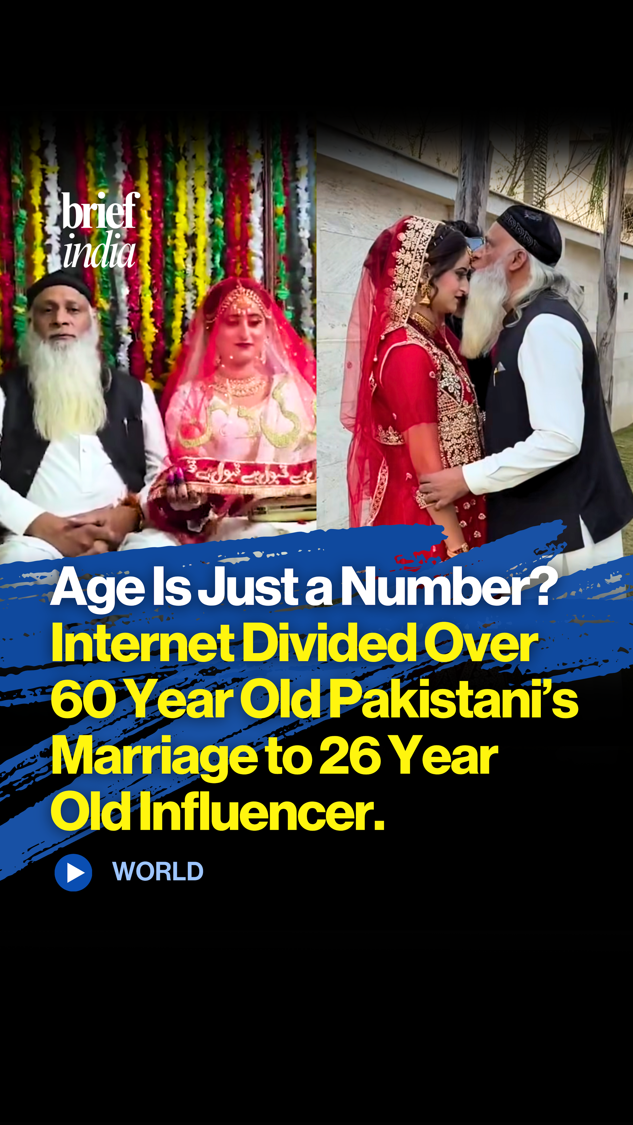 Viral wedding of 60 year old Hakeem Babar and 26 year old TikToker in ...
