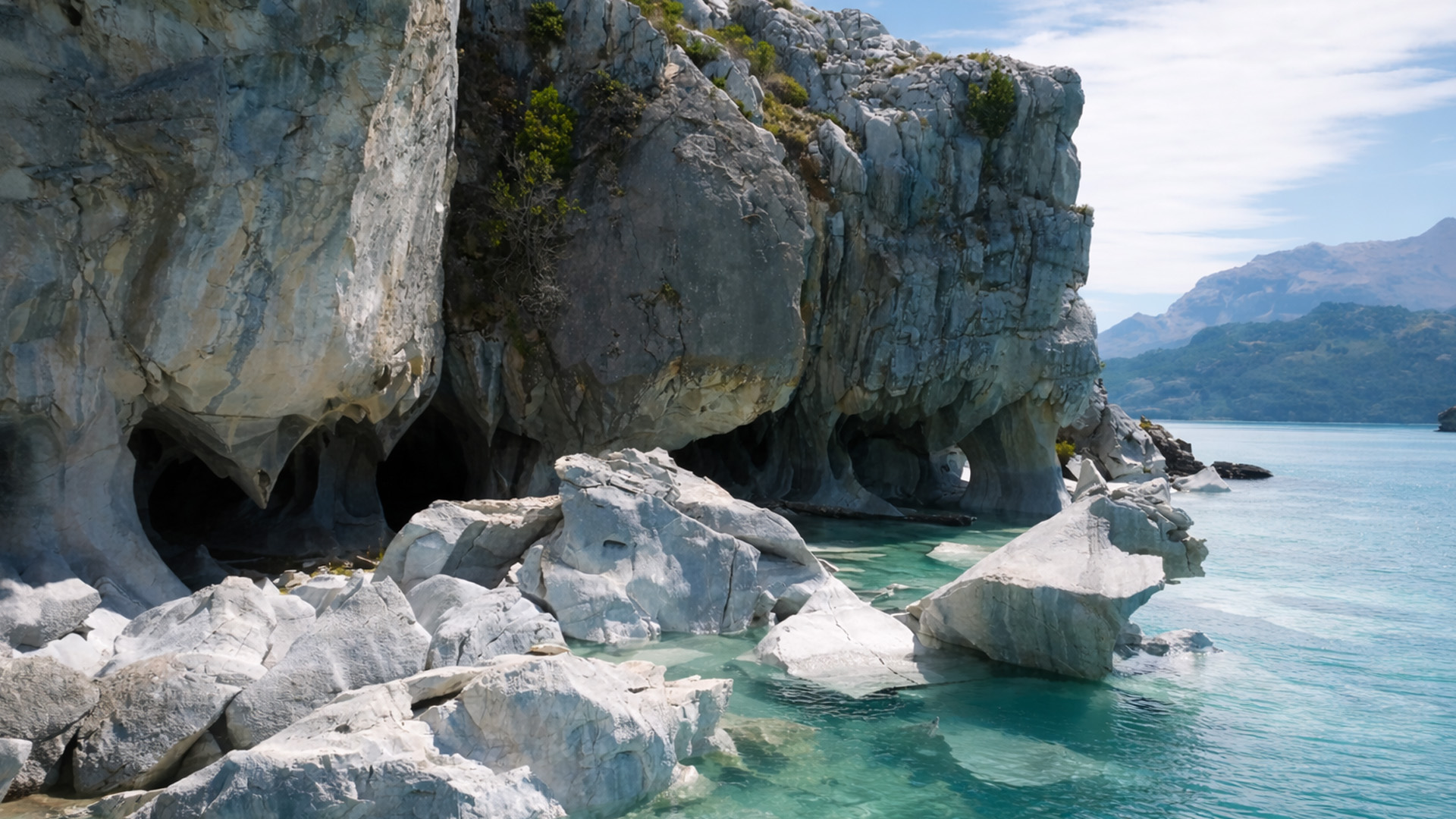 A marble coast few people ever reach