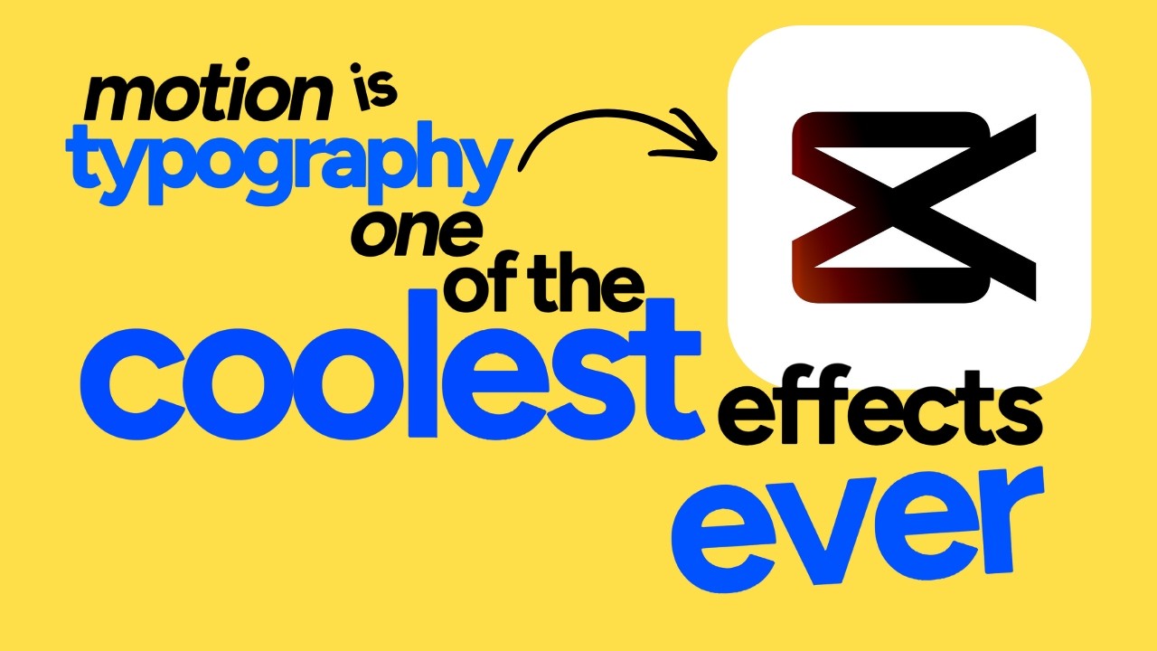 Motion typography smooth animation in CapCut