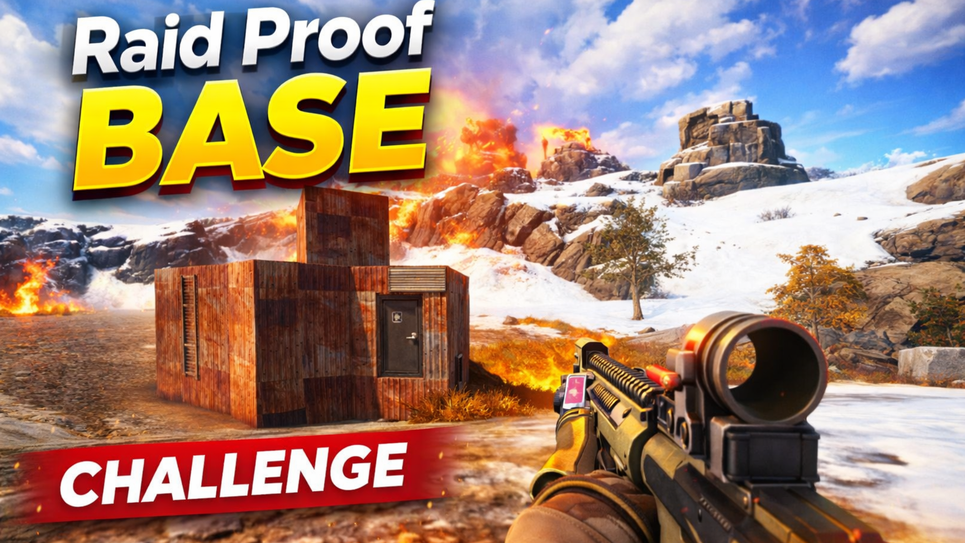 Base building lessons after failing an offline raid proof design in Rust