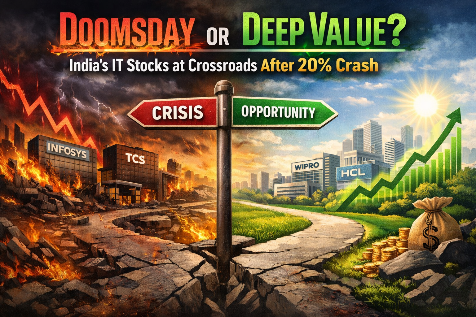 Doomsday or deep value: India's IT stocks at crossroads after 20% crash